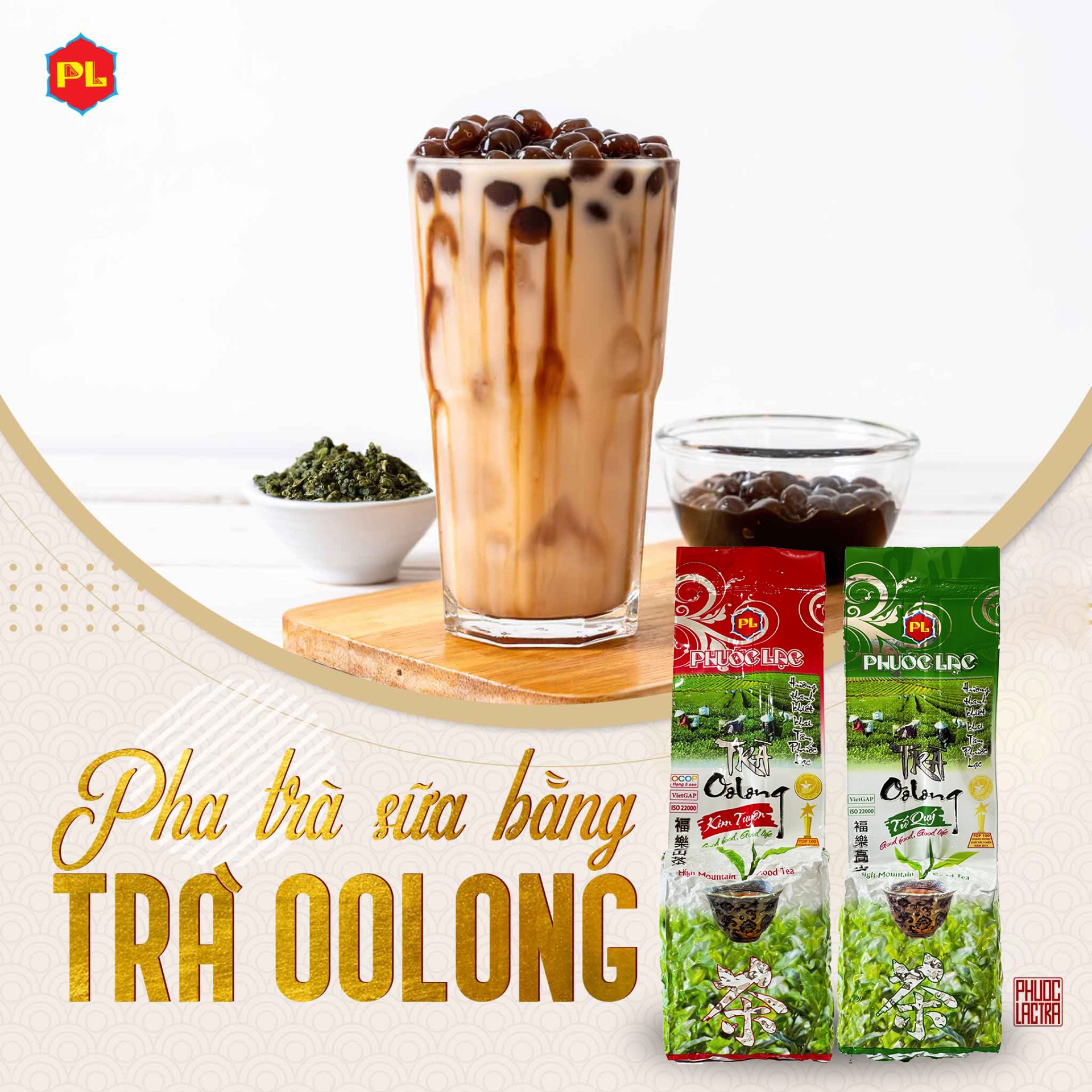 Nguyên liệu pha chế trà sữa Oolong | Nhà phân phối Trà Phước Lạc